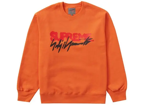Supreme Yohji Yamamoto Crewneck Sweatshirt - Orange
