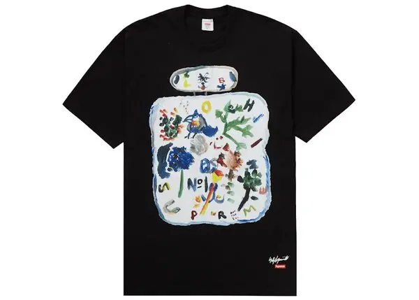 Supreme Yohji Yamamoto Paint Tee Shirt - Black