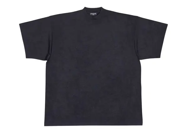 Balenciaga Vintage Tab Oversized T-shirt - Black