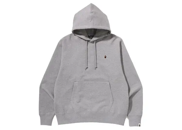 A BATHING APE Ape Head Relaxed Fit Pullover Hoodie - Gray