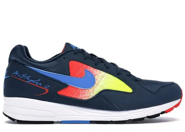 Nike Air Skylon 2 Sneakers - Armory Navy Blue/habanero Red/opti Yellow
