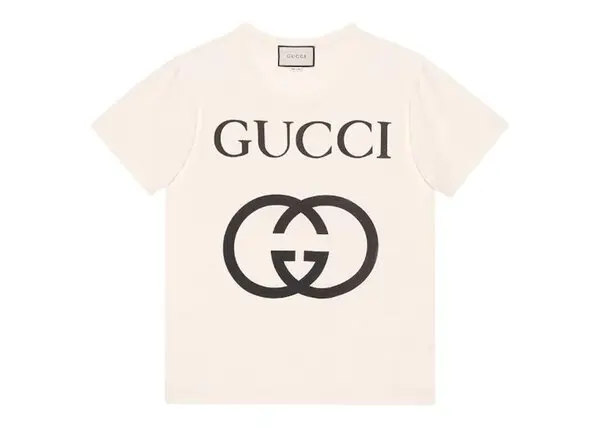 Gucci Oversize With Interlocking G T-shirt - White/black