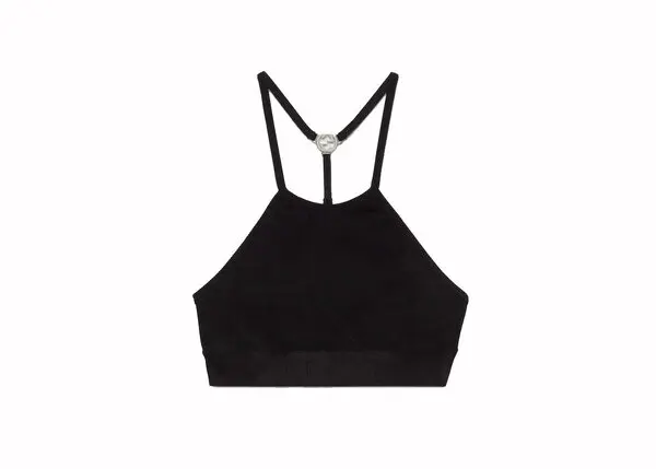 Gucci Nylon Jersey Crop Top