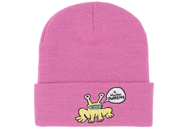 Supreme Daniel Johnston Beanie - Fuchsia