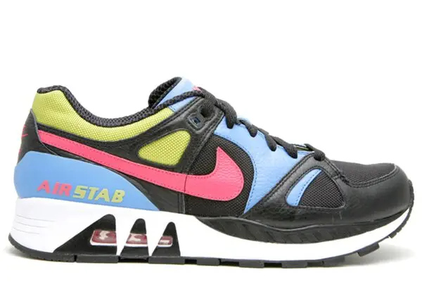 Nike Air Stabin Sneakers - Black/flamingo Bright Cactus