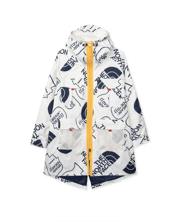 The North Face X Brain Dead 76 Oversized Mountain Parka - Vintage White