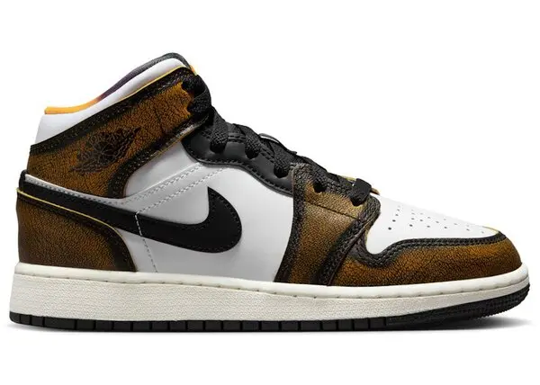 JORDAN 1 Mid Se Sneakers - Black/taxi/white