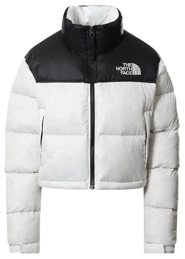The North Face Nuptse 700 Fill Short Jacket - Tnf White/tnf Black