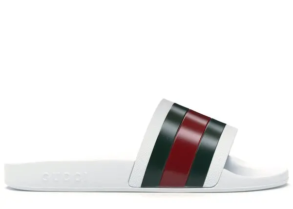 Gucci Pursuit Pool Slides - White