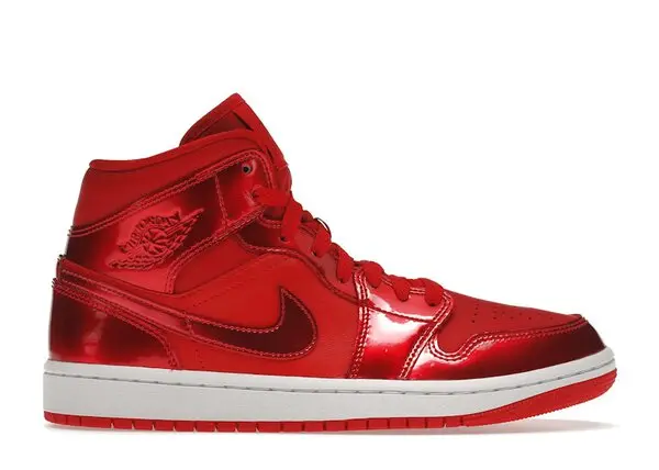 JORDAN 1 Mid Se Sneakers - University Red/pomegranate/white