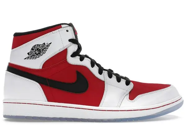JORDAN 1 Retro High Top Sneakers - White/black/carmine