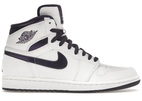 JORDAN 1 Retro High-top Sneakers - White/grand Purple