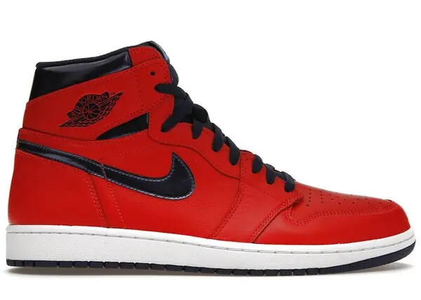 JORDAN 1 Retro David Letterman Sneakers - Light Crimson/midnight Navy/university Blue