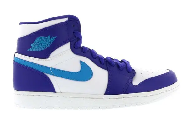 JORDAN 1 Retro High-top Sneakers - Bright Concord/blue Lagoon/white