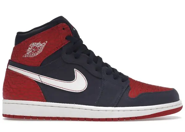 JORDAN 1 Retro Sneakers - Obsidian/sail/gym Red