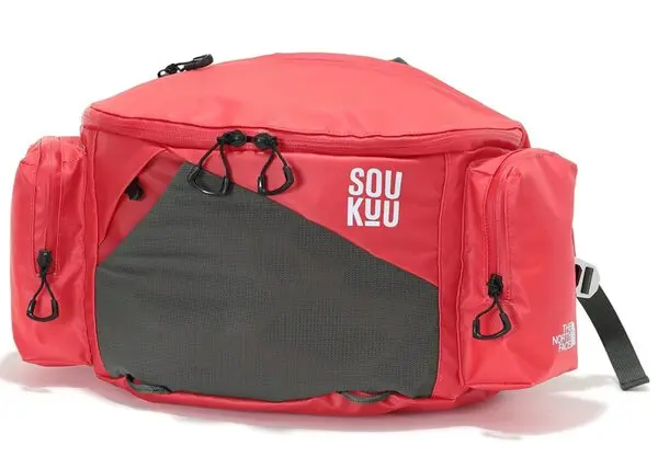 The North Face X Undercover Soukuu Belt Bag - Dark Cedar Green/high Risk Red