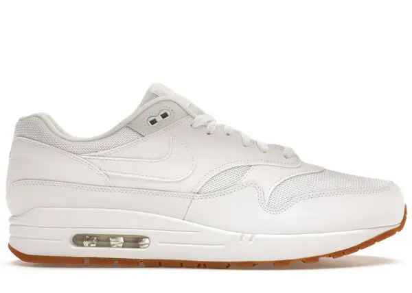 Nike Air Max 1 Gum Sole Sneakers - White