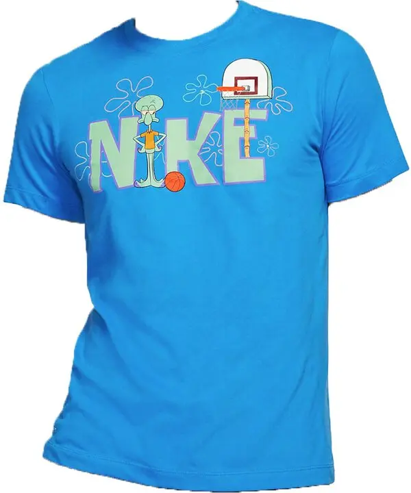 Nike Kyrie X Spongebob Drifit Squidward Tee Shirt - Light Photo Blue