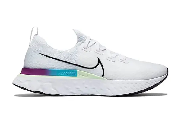 Nike React Infinity Run Sneakers - White/vapor Green/oracle Aqua