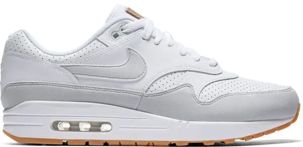 Nike Air Max 1 Sneakers - White/gum Yellow/metallic Silver
