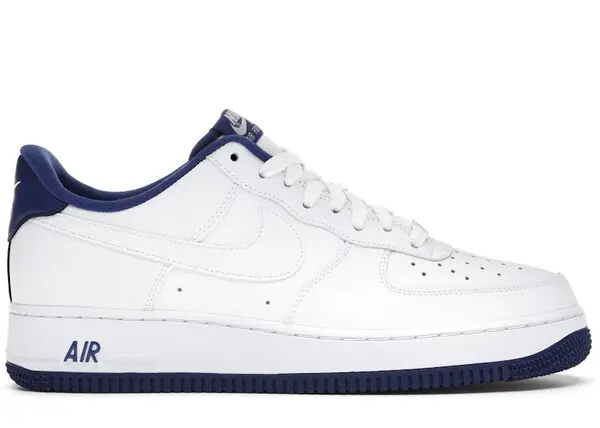 Nike Force 1 Low Sneakers - White/deep Royal Blue