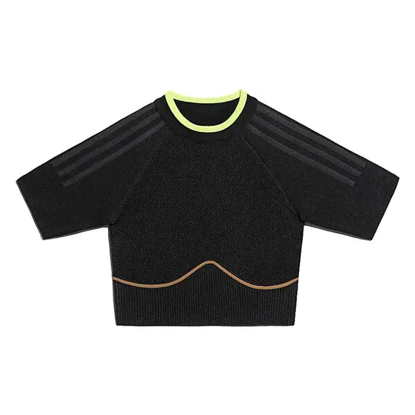 Adidas Ivy Park Knit Crop Top - Black/mesa