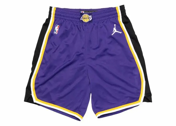 Nike La Lakers Statement Edition 2020 Swingman Shorts - Field Purple/white