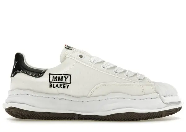 Mihara Yasuhiro Blakey Og Sole Canvas Low-top Sneakers - White/black