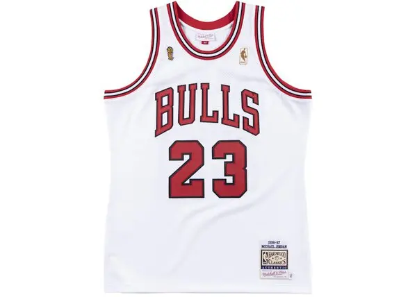 Mitchell & Ness Michael Jordan 1996-97 Chicago Bulls Authentic Nba Jersey - White/red/black