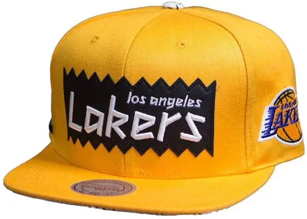 Mitchell & Ness Los Angeles Lakers Wool Snapback Cap - Gold
