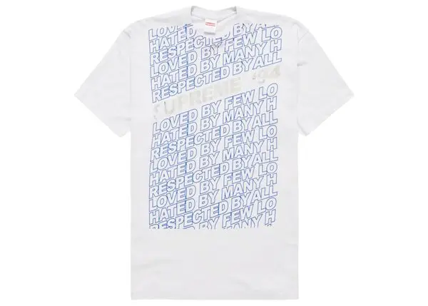 Supreme Respected Tee Shirt - Pale Blue