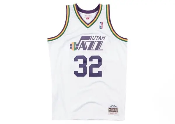 Mitchell & Ness Utah Jazz 1991-92 Karl Malone Swingman Jersey - White
