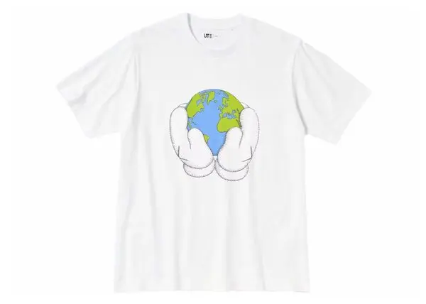 KAWS X Uniqlo Peace For All Graphic T-shirt - White
