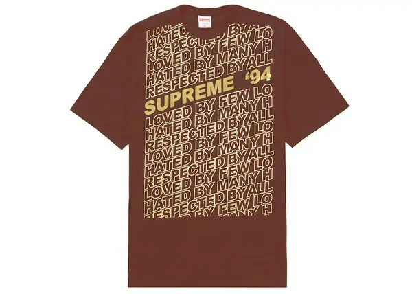 Supreme Respected Tee Shirt - Brown