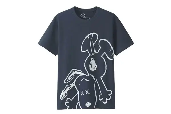 KAWS X Uniqlo X Peanuts Snoopy Falling Tee Shirt