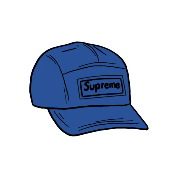 Supreme Reflective Speckled Camp Cap - Royal