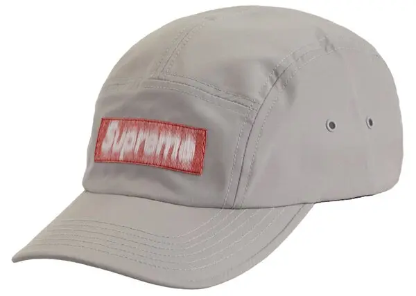 Supreme Reversed Label Camp Cap - Grey