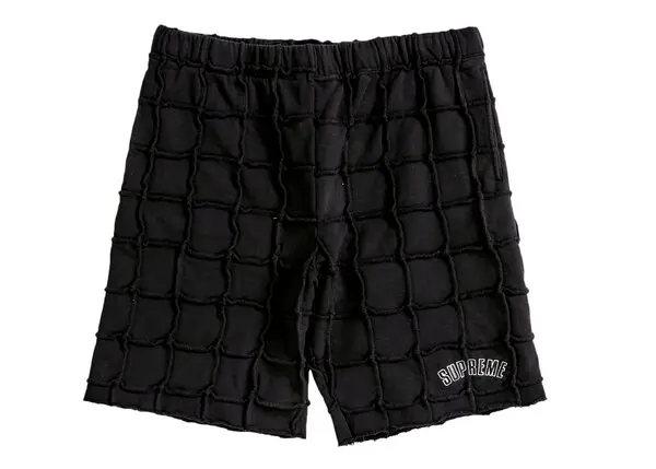 Supreme Patchwork Sweatshort - Black