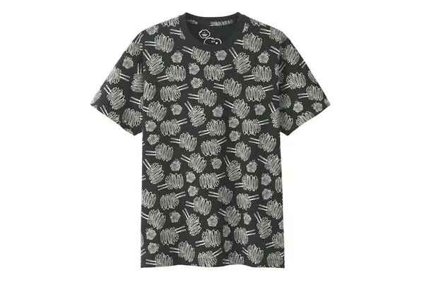 KAWS X Uniqlo X Peanuts Dust Cloud All Over Tee Shirt