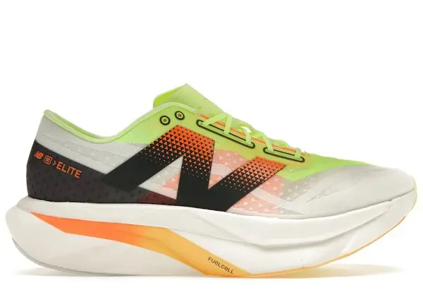 NEW BALANCE Fuelcell Supercomp Elite V4 - White/bleached Lime Glo/hot Mango