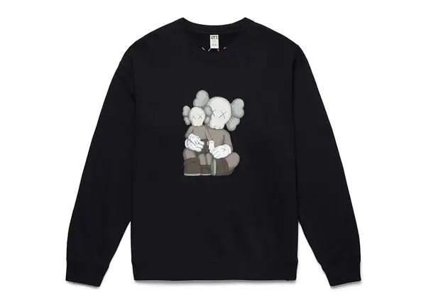 KAWS X Uniqlo Longsleeve Sweatshirt - Black