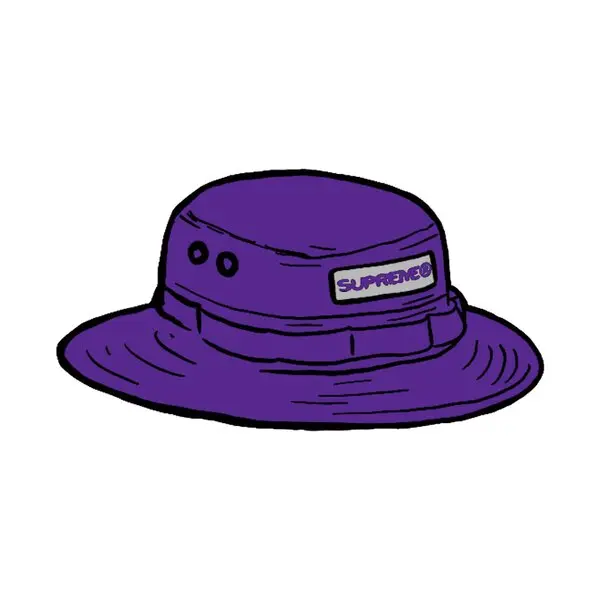 Supreme Reflective Patch Boonie - Purple