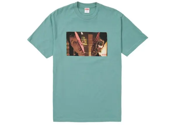 Supreme Split Tee Shirt - Dusty Teal