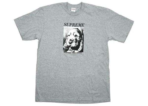 Supreme Remember Tee Shirt - Heather Grey