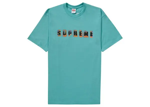 Supreme Stencil Tee Shirt - Teal