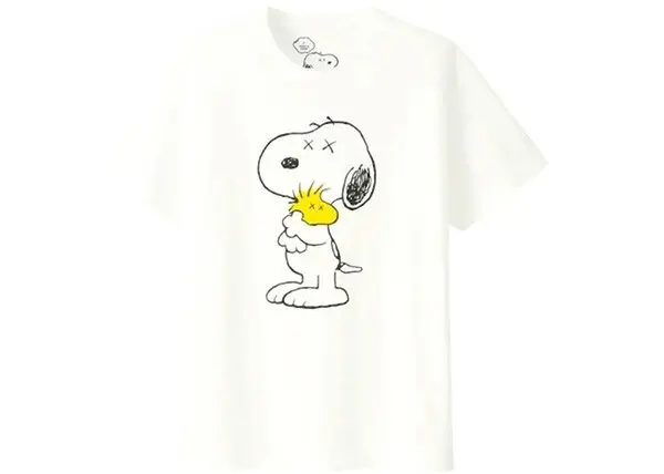 KAWS X Uniqlo X Peanuts Snoopy & Woodstock Tee Shirt - White