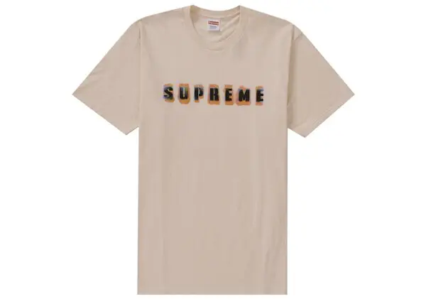 Supreme Stencil Tee Shirt - Pale Pink