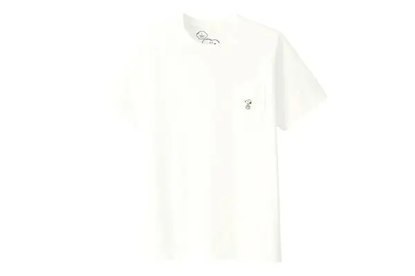 KAWS X Uniqlo X Peanuts Snoopy Pocket Tee Shirt - White