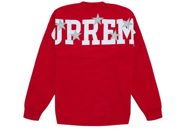 Supreme Stars Crewneck Sweatshirt - Red