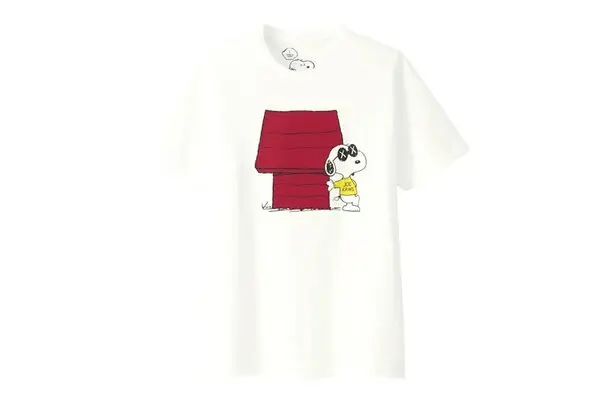 KAWS X Uniqlo X Peanuts Joe Doghouse T-shirt - White